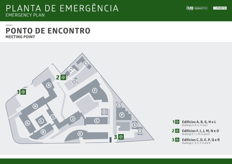 SST - Segurança e Saúde no Trabalho - Planta de Emergência - Ponto de ...